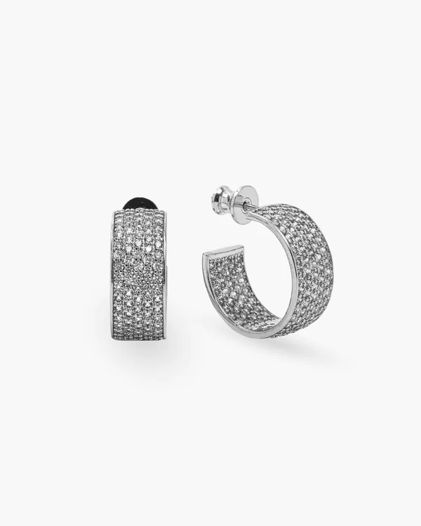 Baby Slick Pave Earrings - j.hoffman's