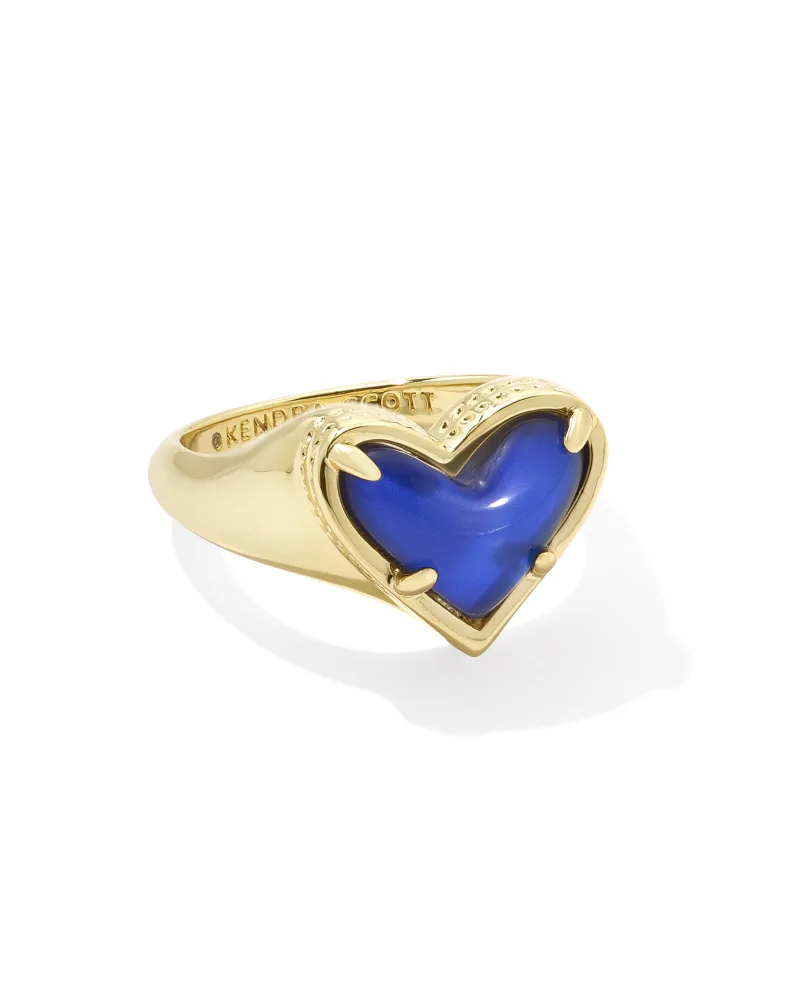 Framed Ari Heart Band Ring j.hoffman s