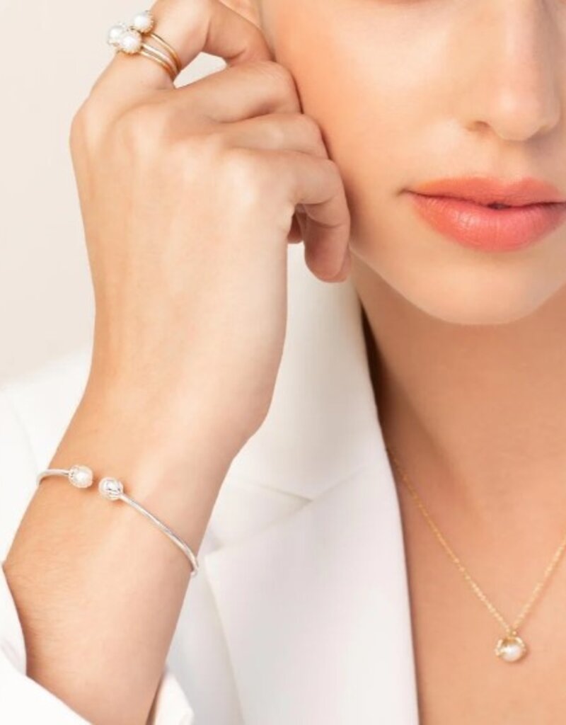 Becoming Pearl Shell Encased Bangle - j.hoffman's