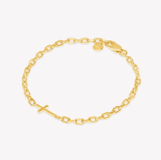 Mini Chain Breaker Cross Bracelet - j.hoffman's