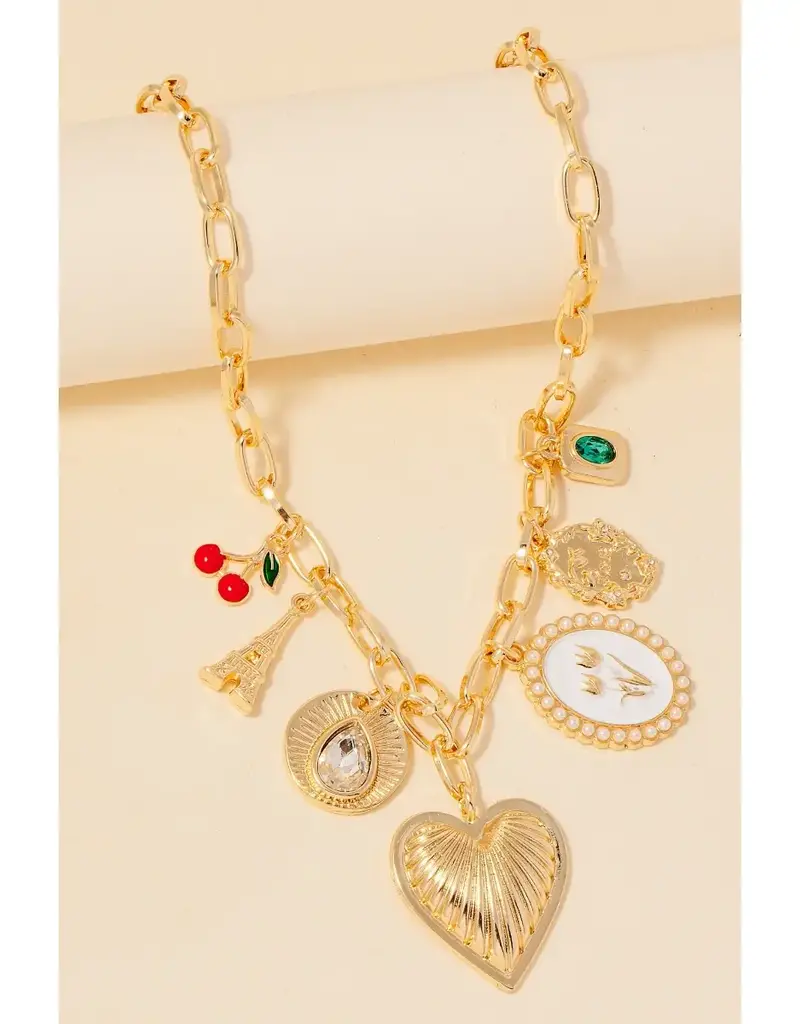 Multi Charms Chain Necklace - j.hoffman's