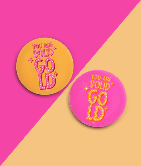 You Are Solid Gold Coaster Set - j.hoffman's