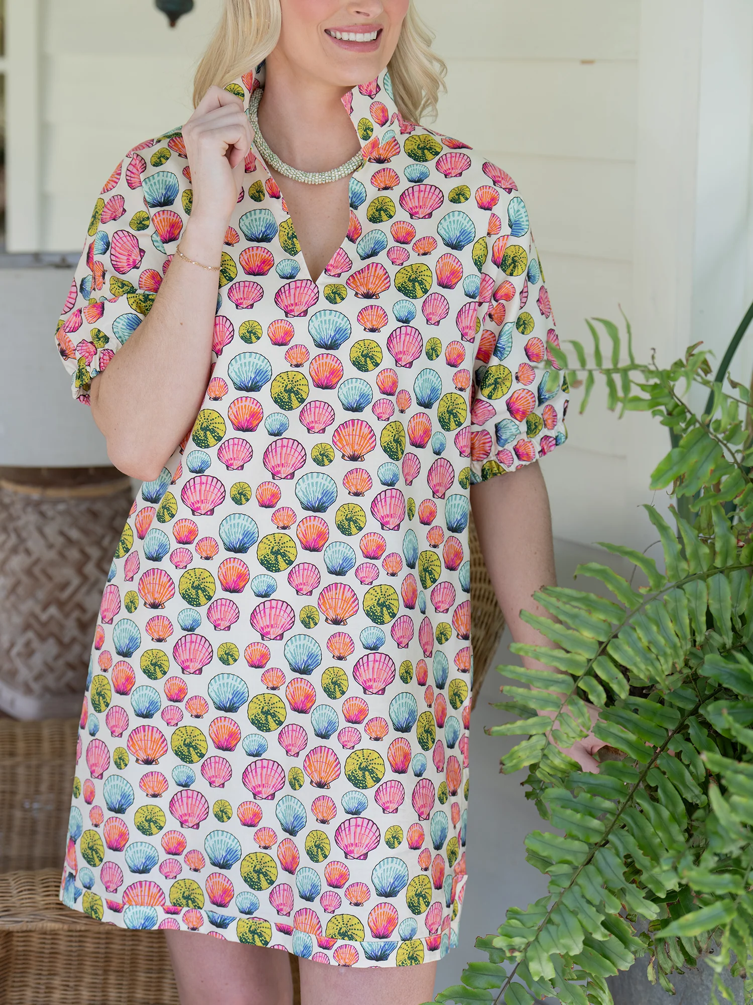 Poppy Seashell Dress- North Beach - j.hoffman's