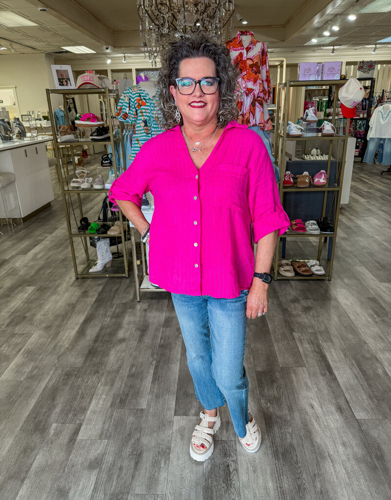 Striped Serenity Top in Pink - j.hoffman's