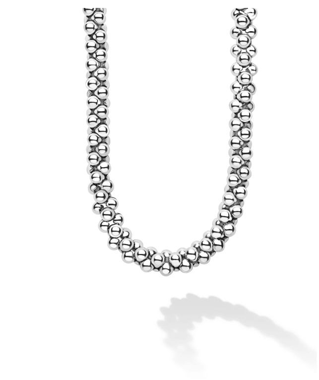 Caviar Bubbly Silver Beaded Necklace - j.hoffman's