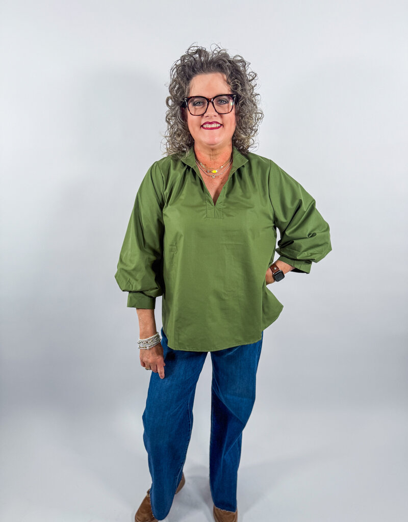 Vara Top- Olive - j.hoffman's