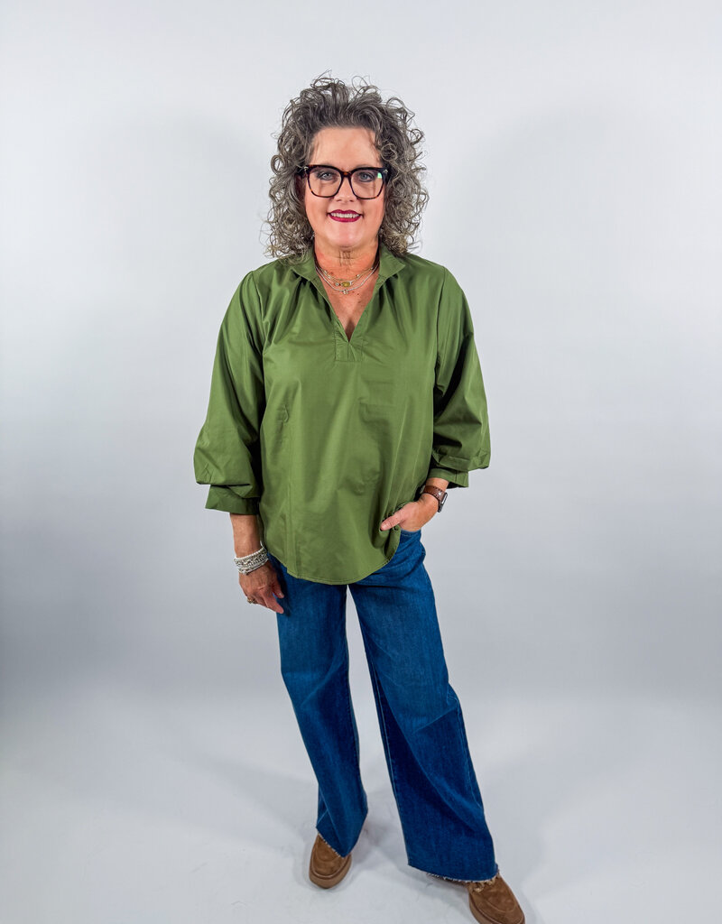 Vara Top- Olive - j.hoffman's