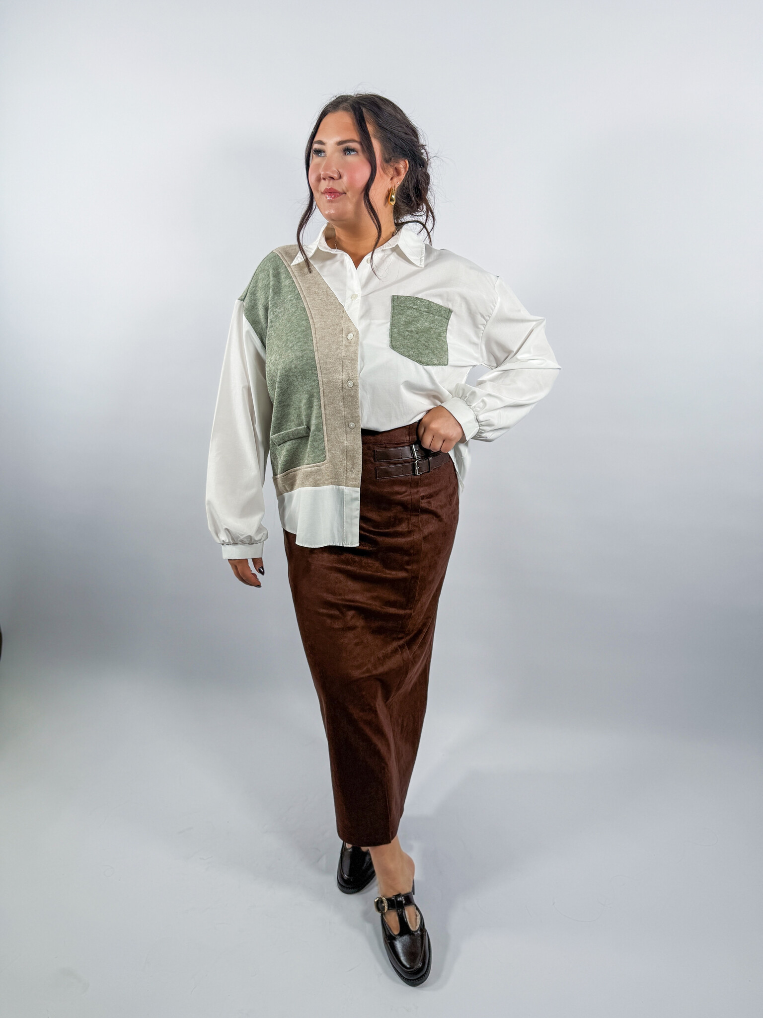 Thalen Skirt- Brown - j.hoffman's