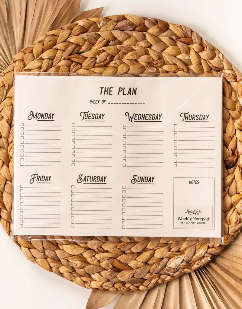 Weekly Planner Notepad - j.hoffman's