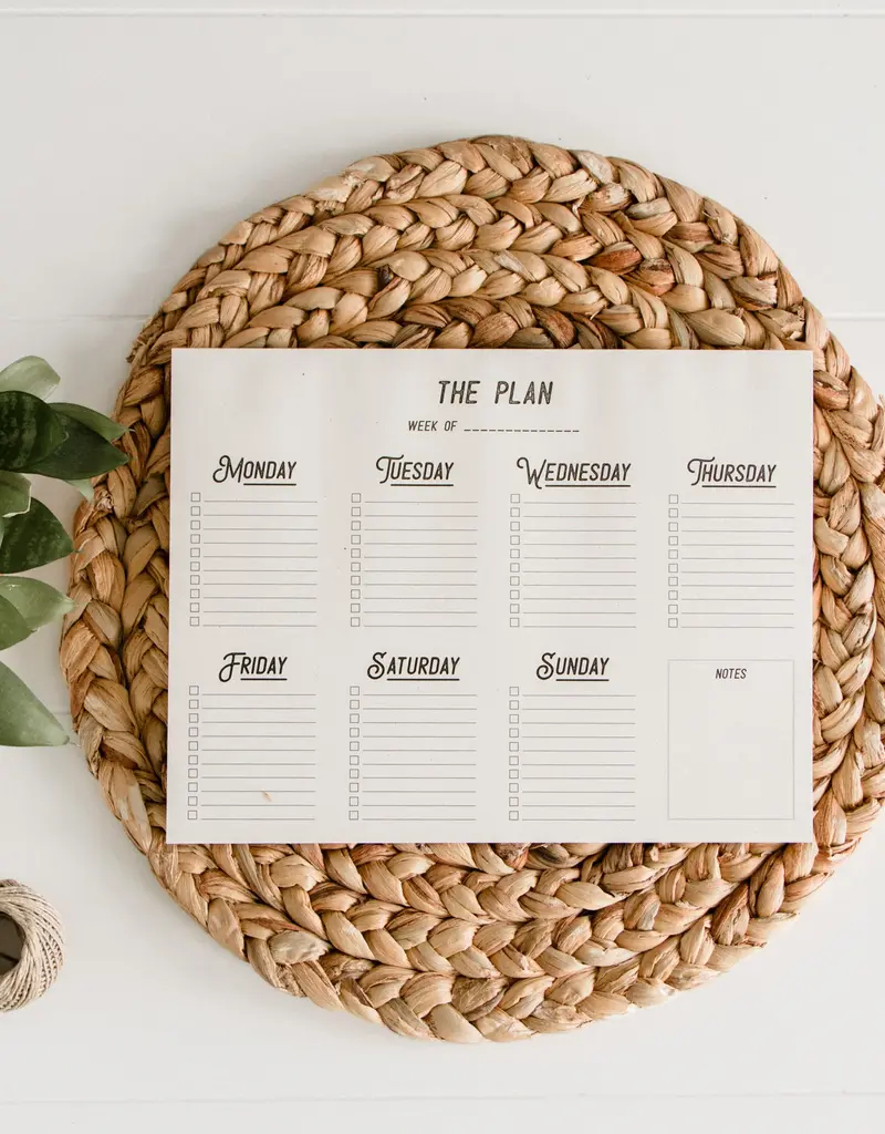Weekly Planner Notepad - j.hoffman's