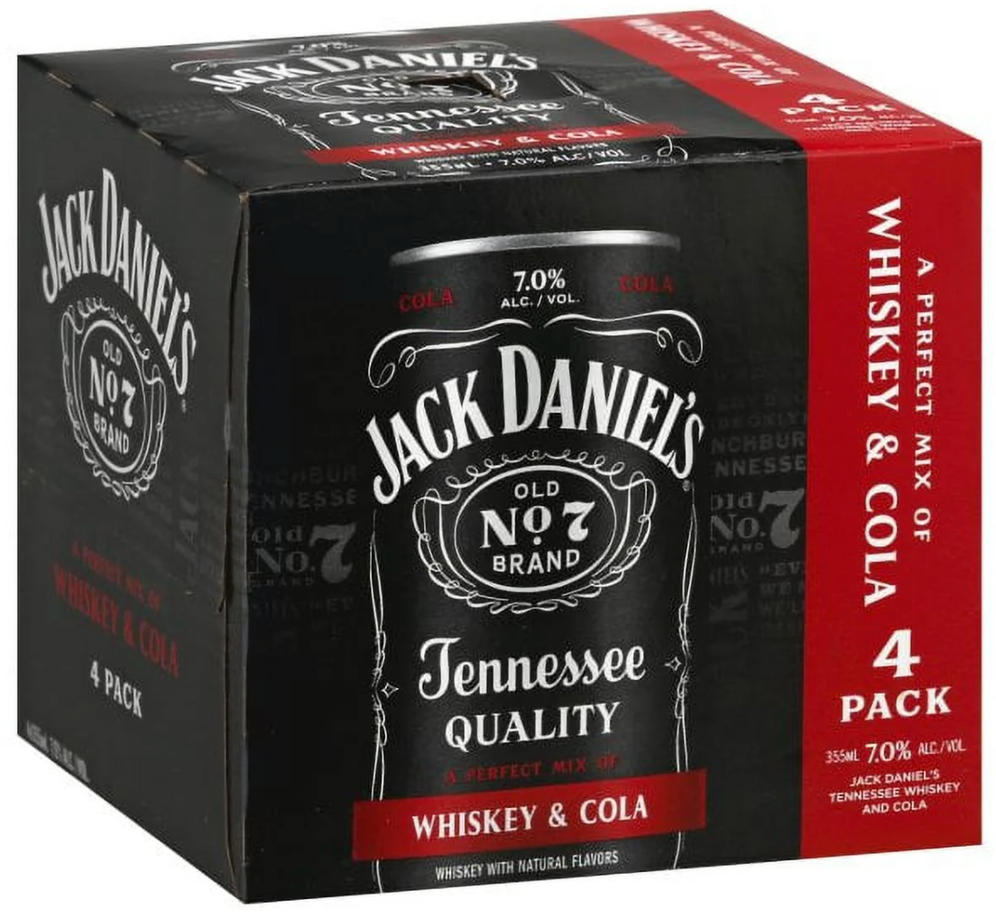 Jack Daniel & Coke - 4-pk -355ml - Bel Pre Beer & Wine