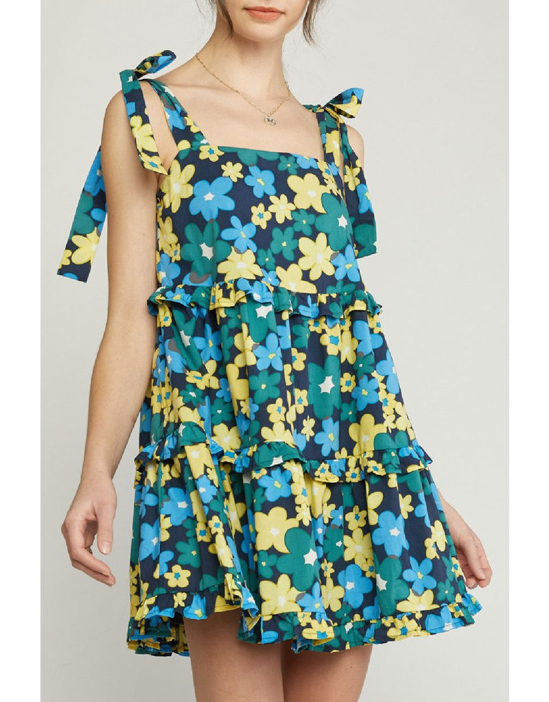 Square Neck Floral dress - Trend Boutique
