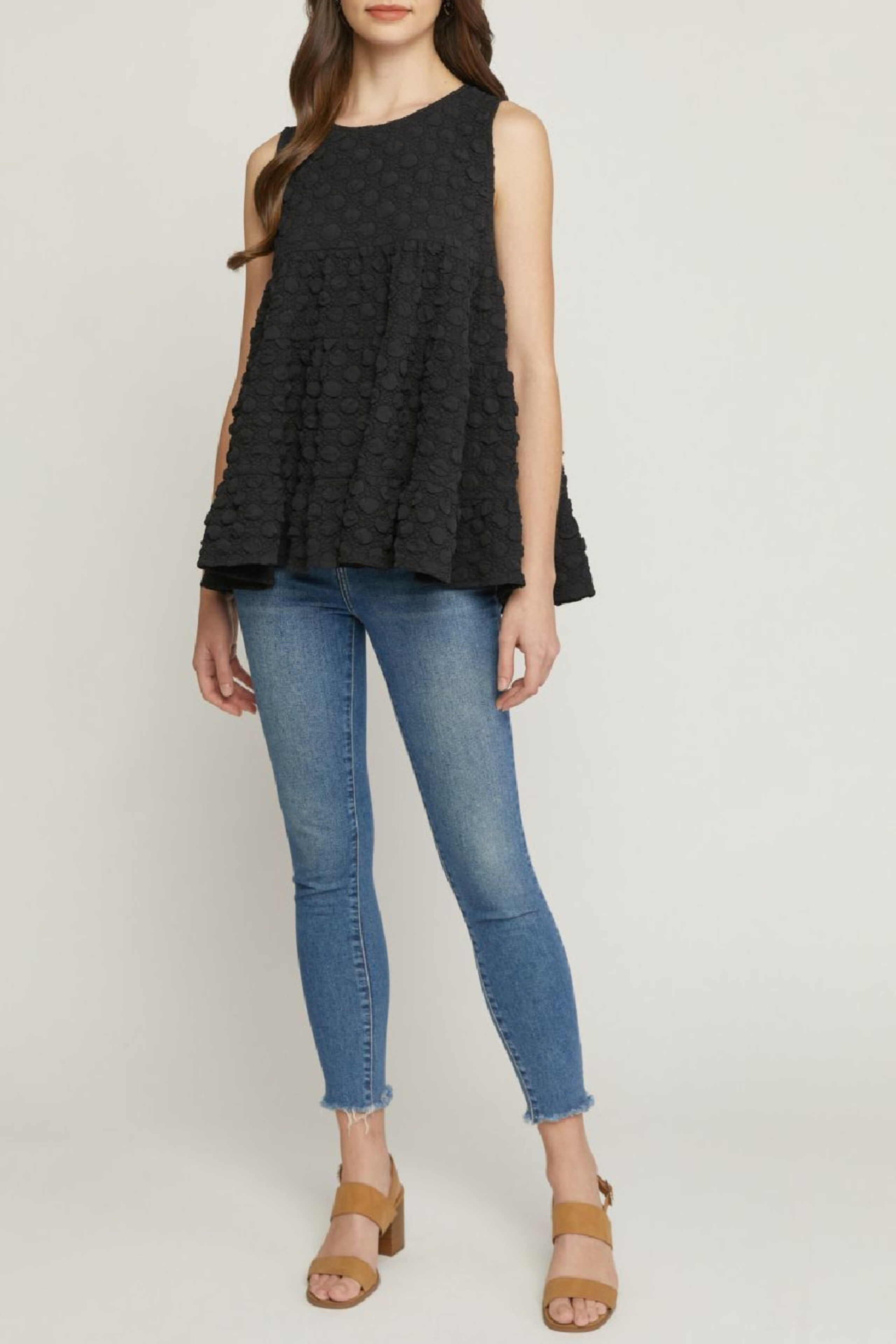 Textured tiered top - Trend Boutique