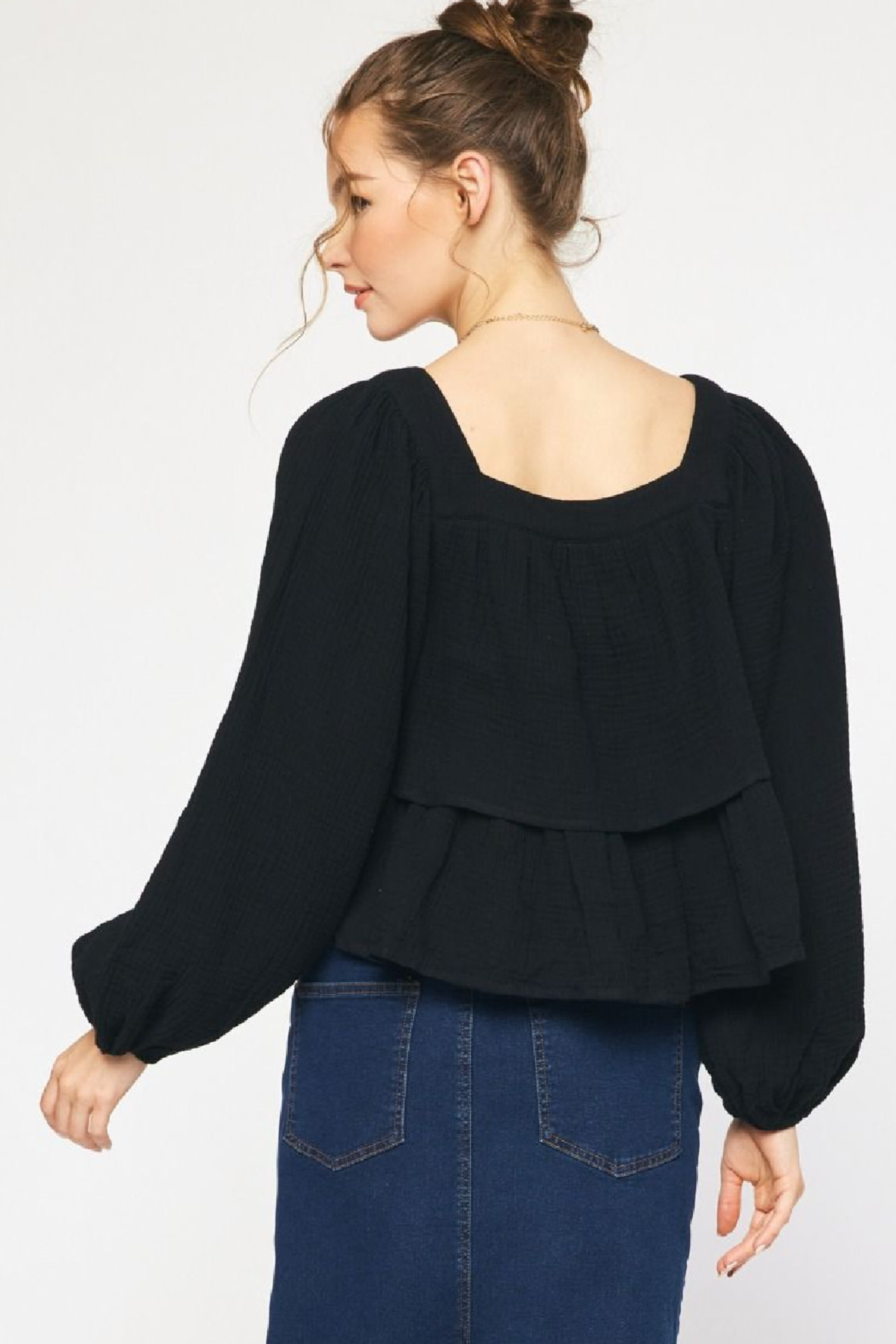 Ruffled Crop Top - Trend Boutique