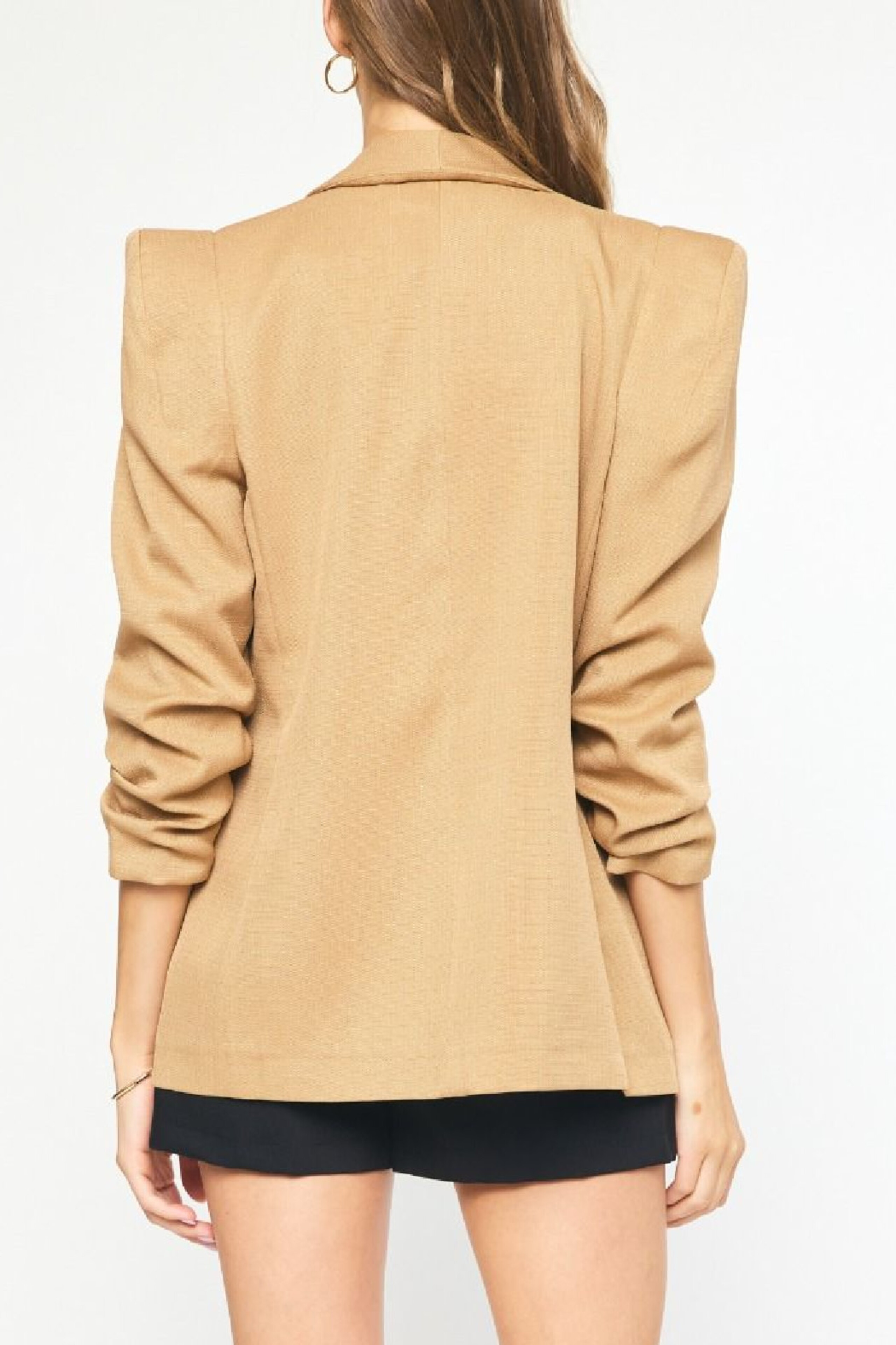 Three quarter sleeve blazer - Trend Boutique