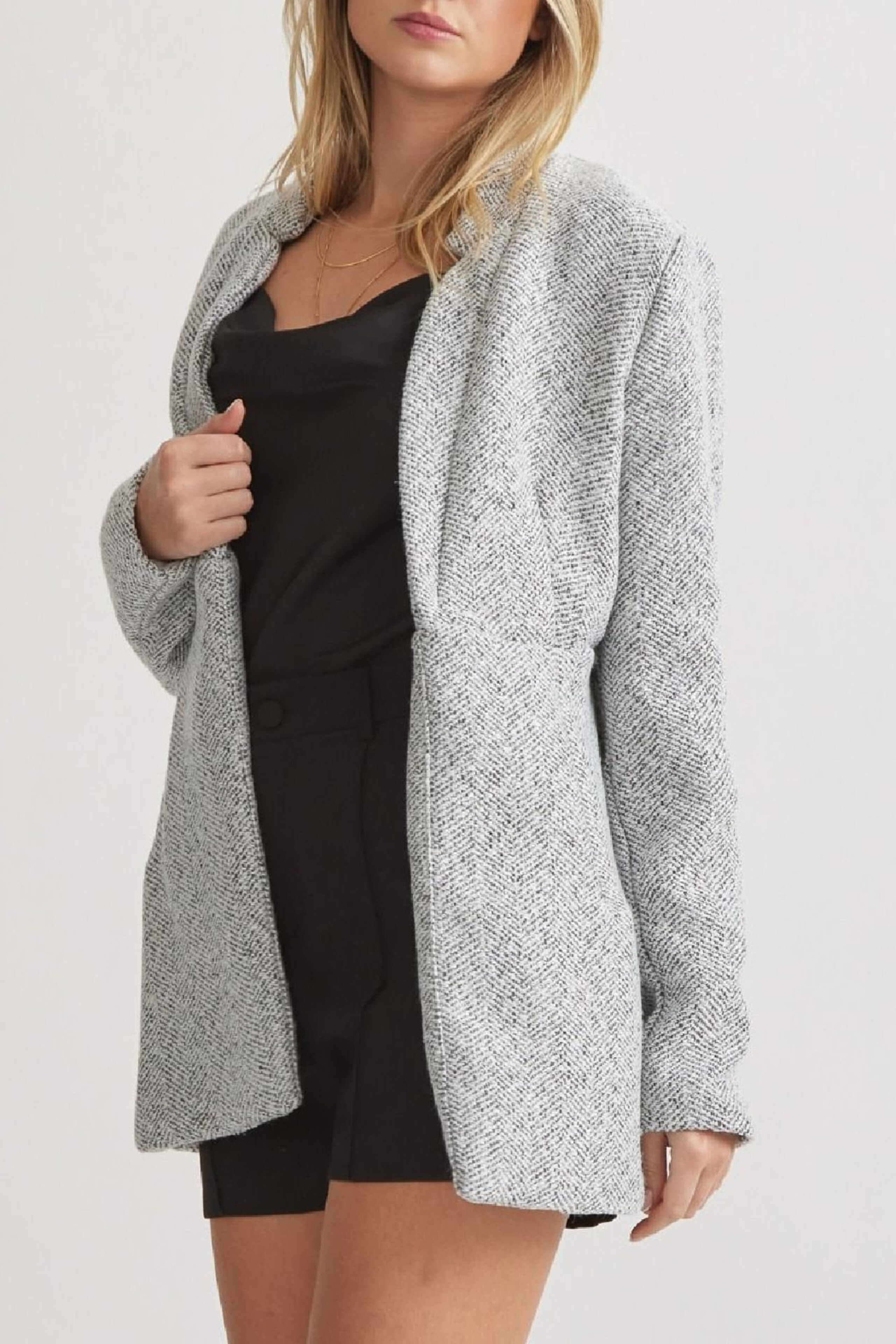 Inverted Collar Blazer - Trend Boutique