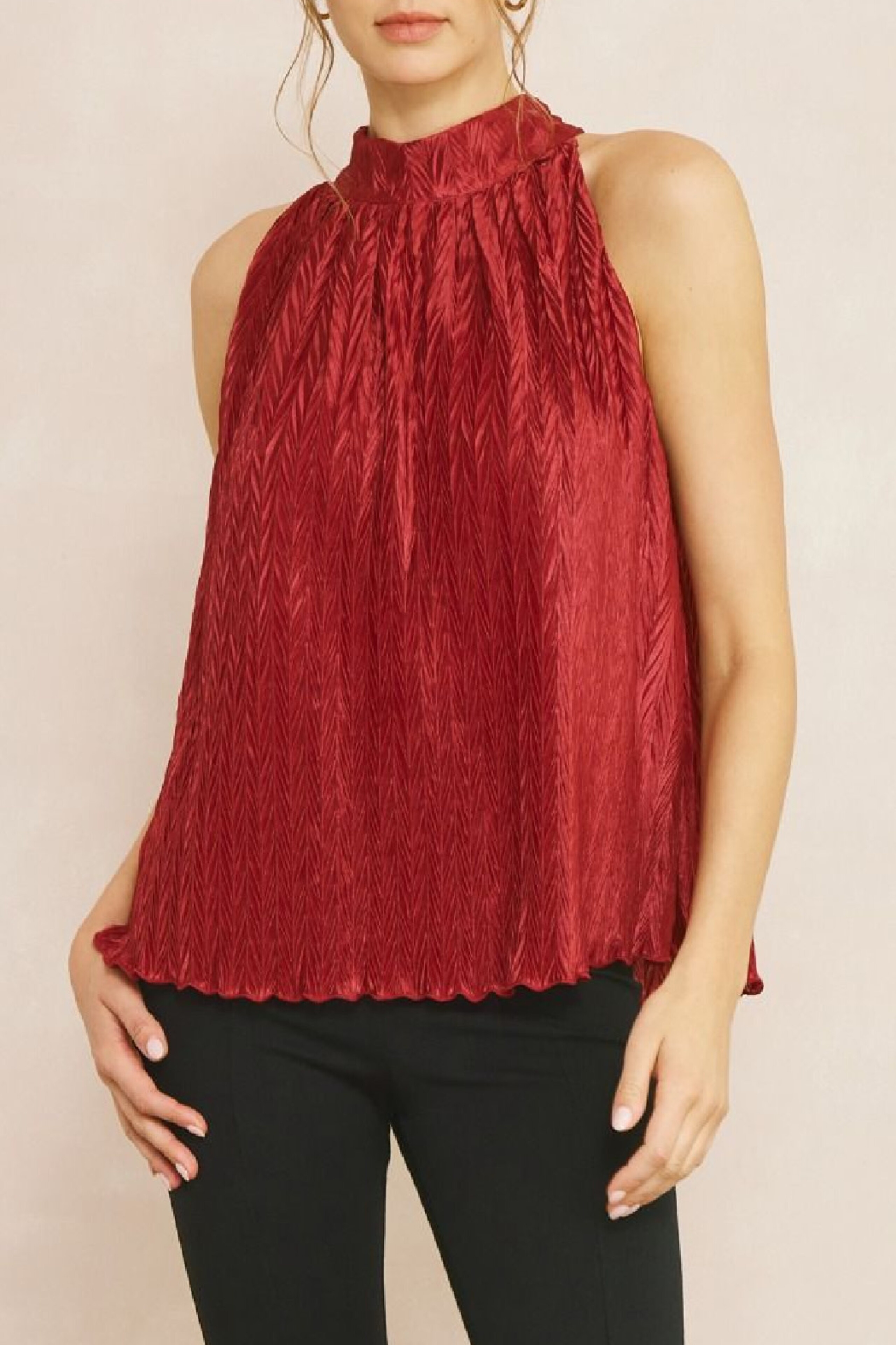 Textured Halter Top - Trend Boutique