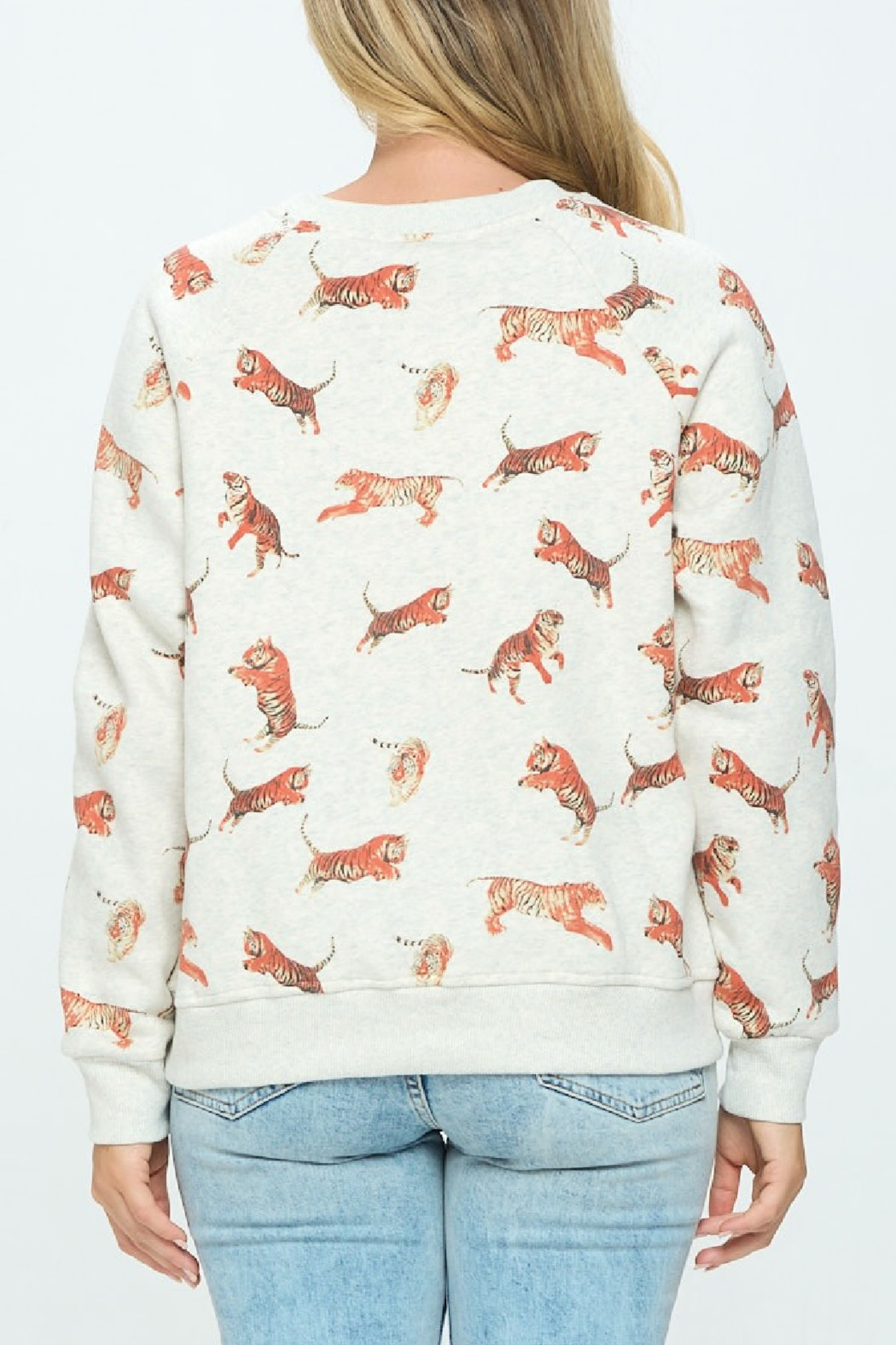 Tiger Crewneck Sweatshirt - Trend Boutique