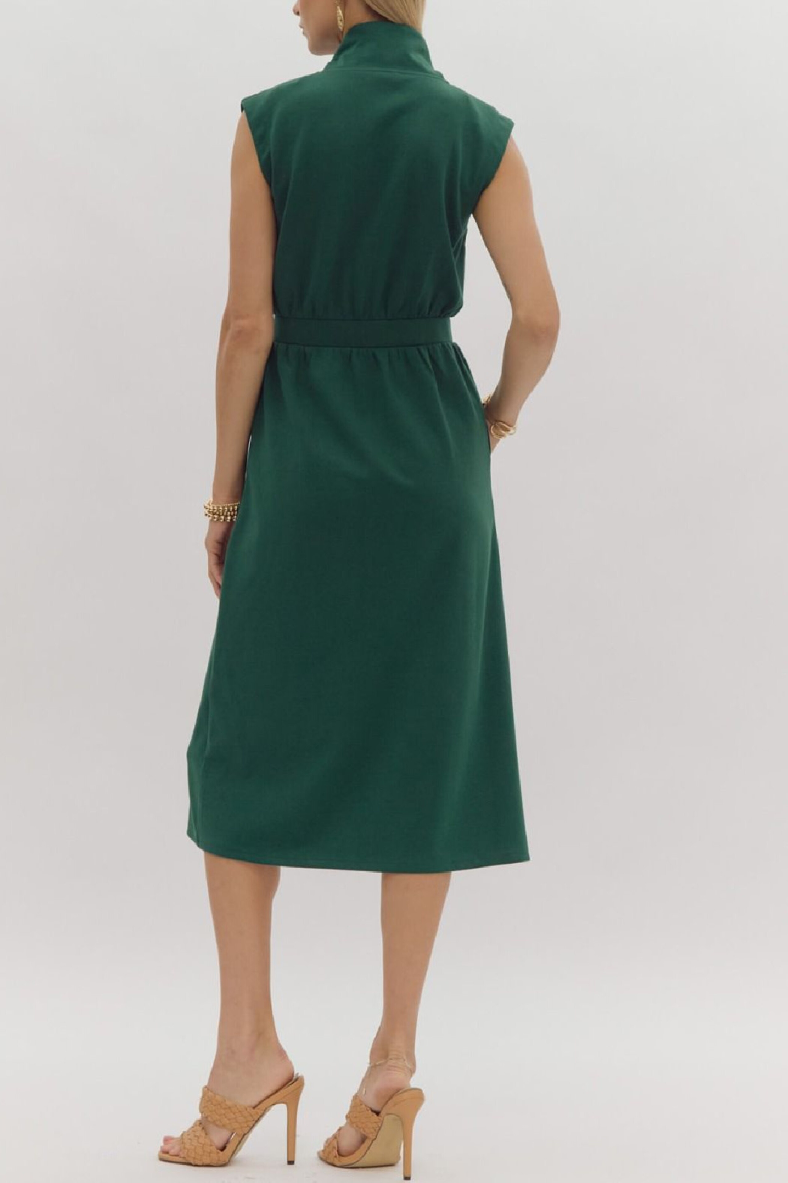 Zipper Front Dress - Trend Boutique