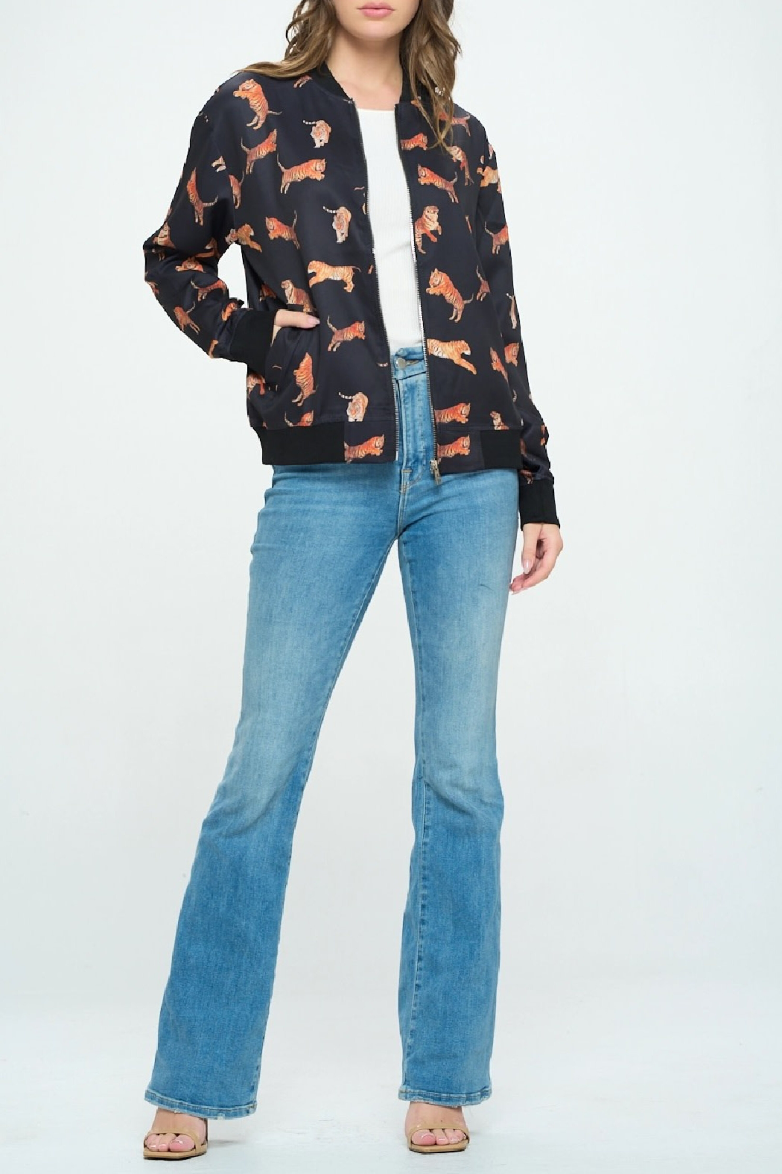 Tiger Bomber Jacket - Trend Boutique