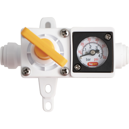 Duotight In-Line Regulator with Gauge - The Cellar LLC