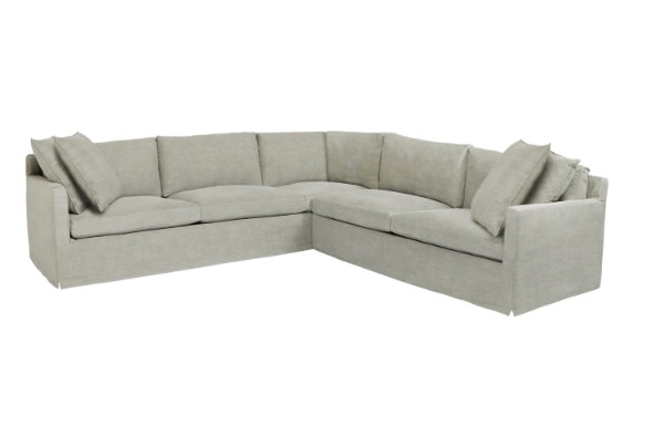 Louis 2 Arm Sectional Sofa - Custom Fabric - CAPERS Home