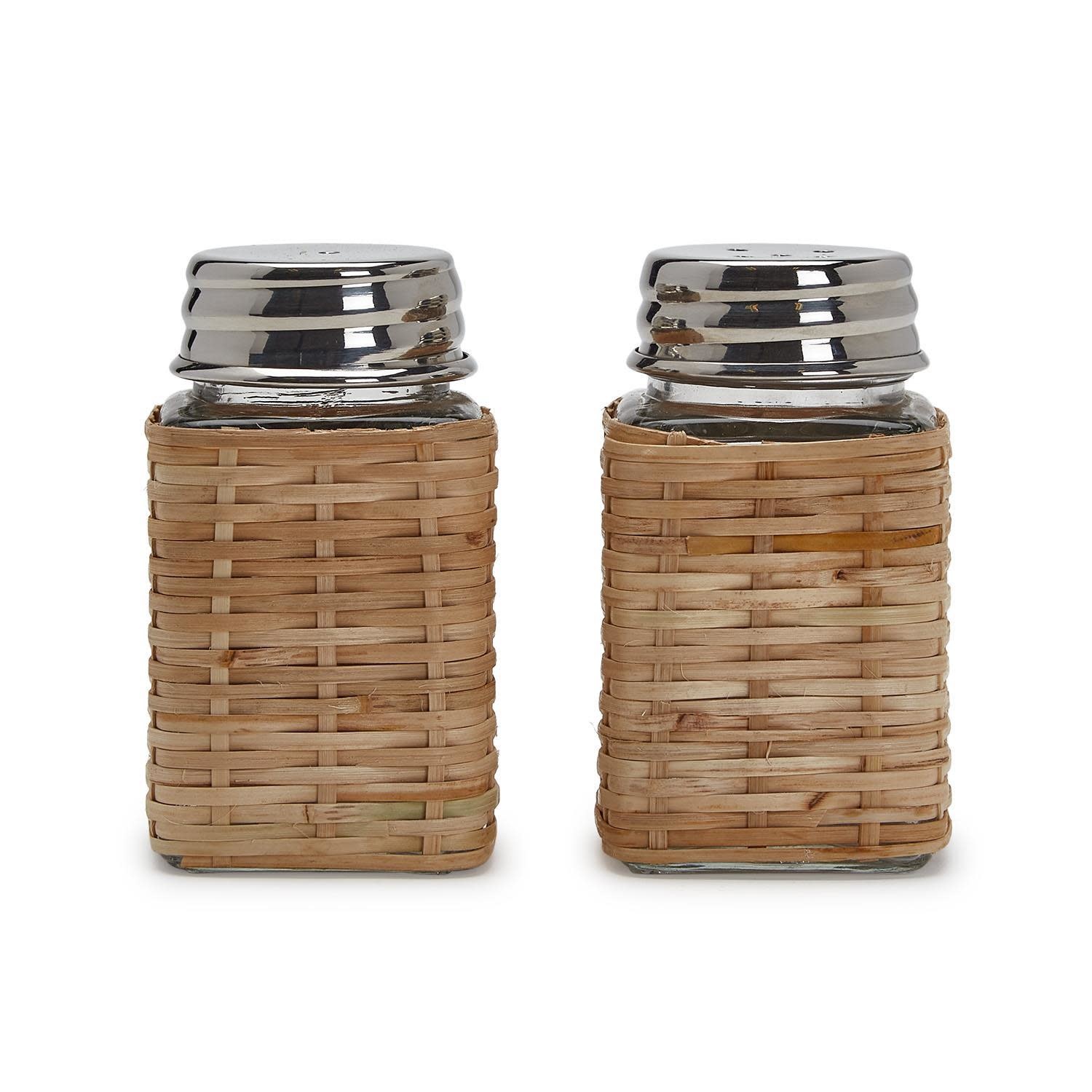 Rattan Salt & Pepper Shaker - Set of 2 - CAPERS Home