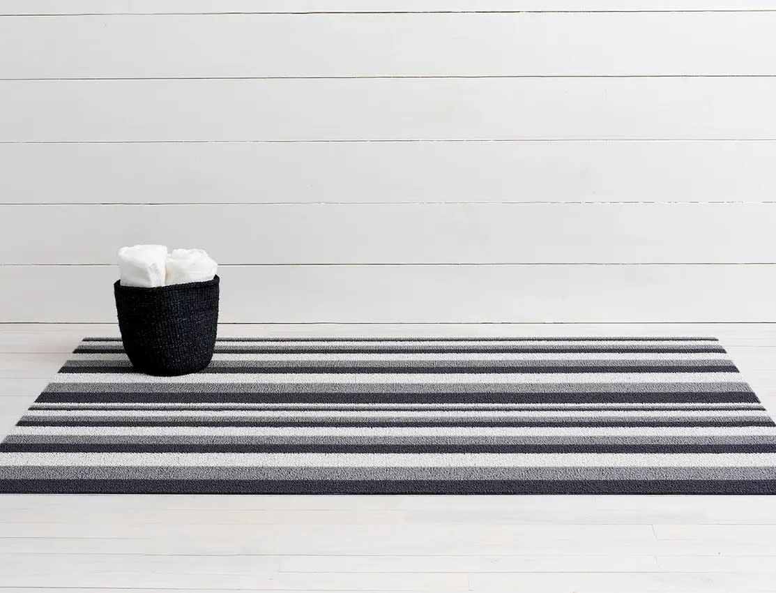 Bounce Stripe Shag Doormat 18" x 28" - Assorted Colors - CAPERS Home