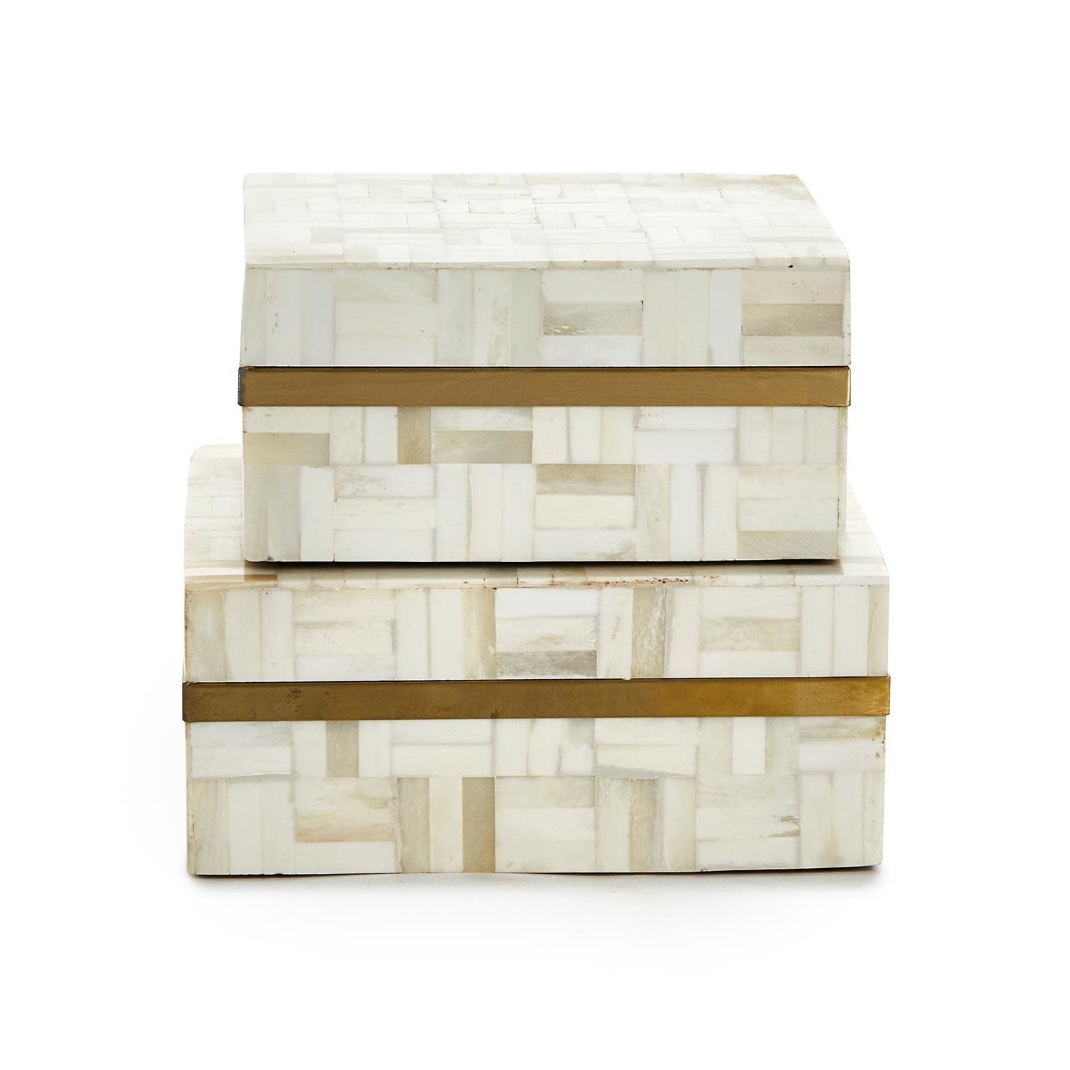 Whitestone Mosaic Tile Box - Large - CAPERS Home