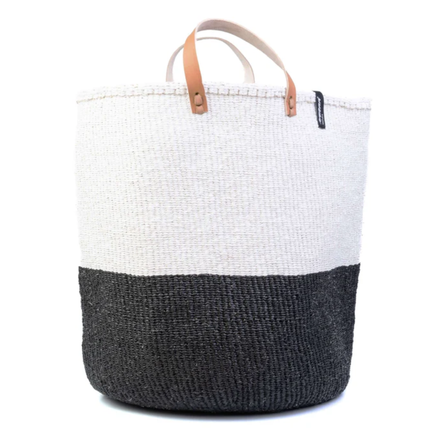 Kiondo Large Market Basket - Black & White - CAPERS Home