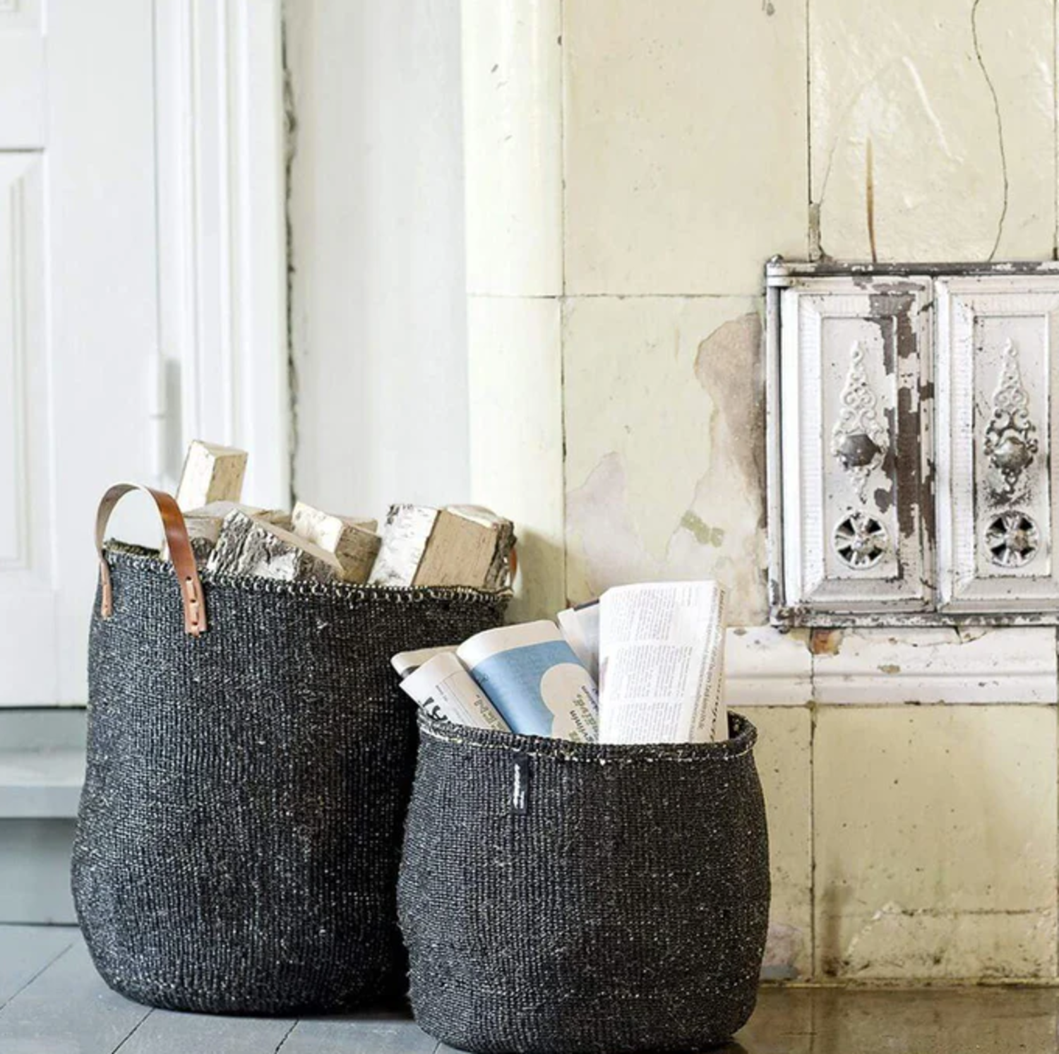 Kiondo Large Market Basket - Black - CAPERS Home