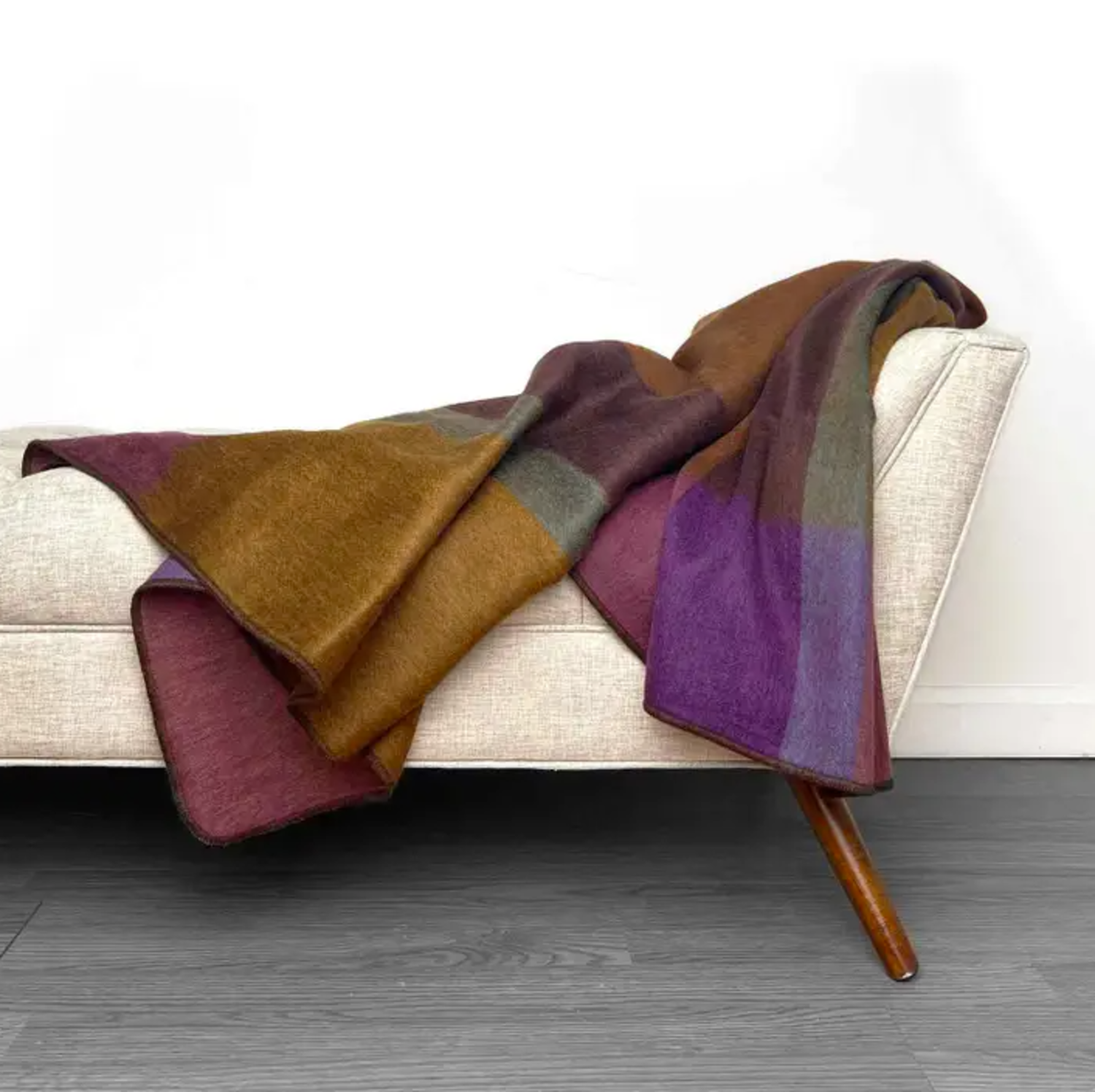 Plaid Alpaca Throw - Assorted Colors - CAPERS Home