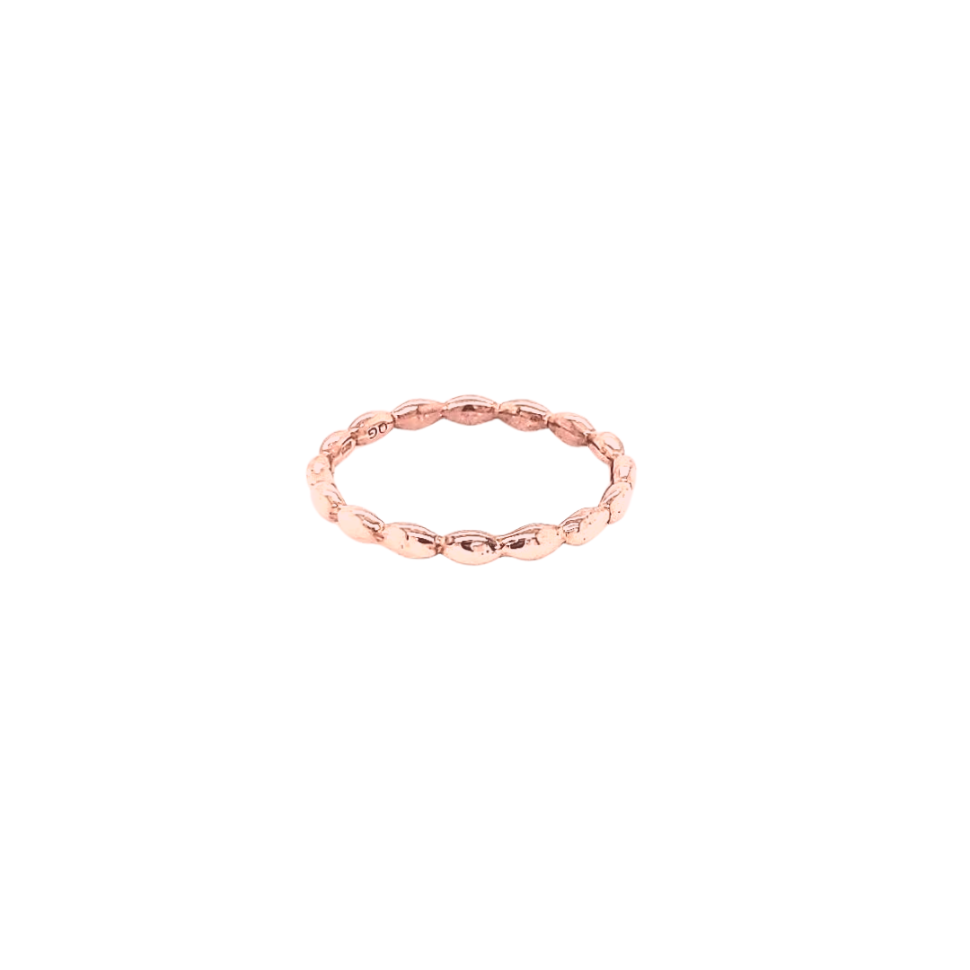 14KR GC Rice Bead Stackable Ring - Gold Creations