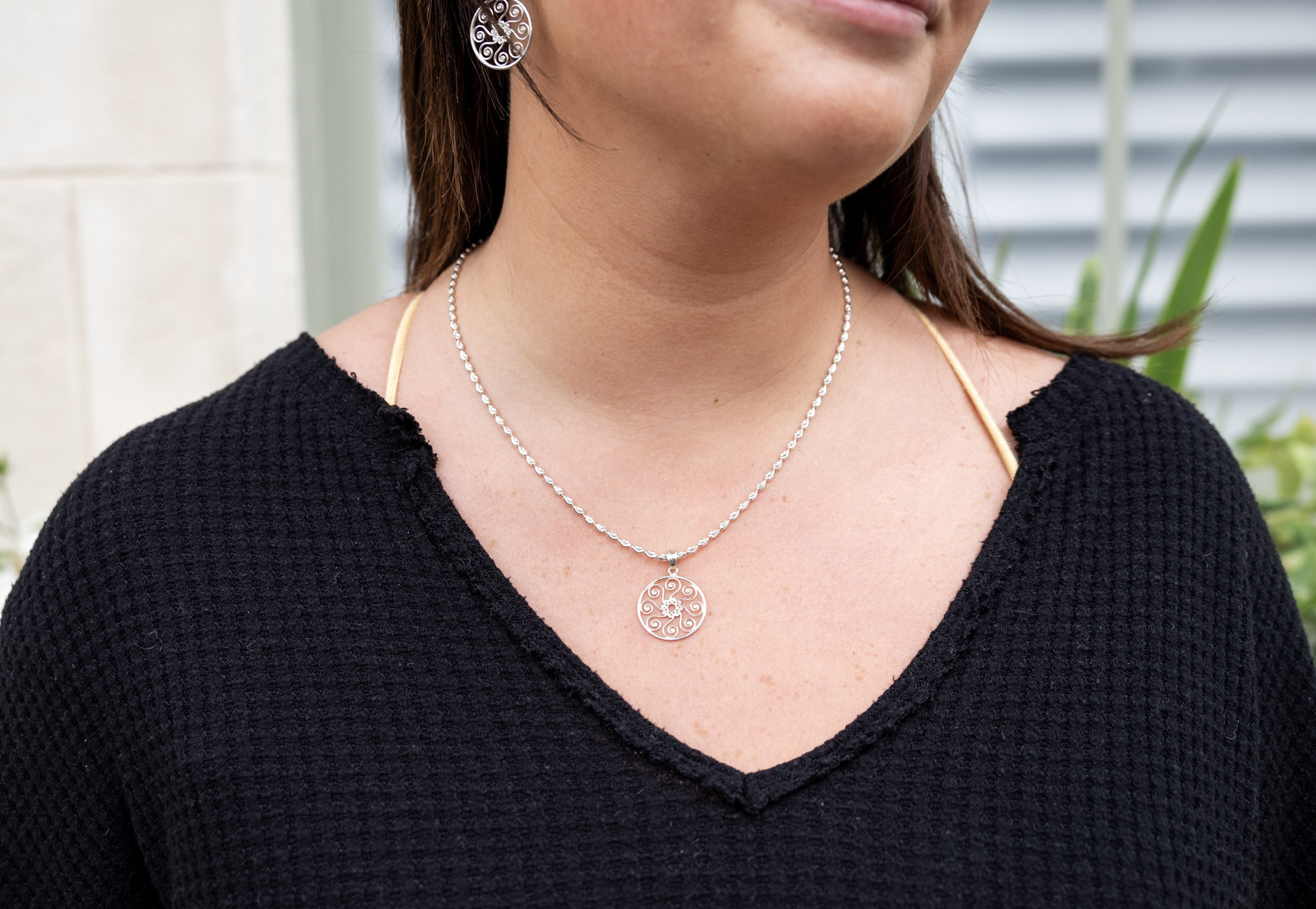 Sterling Silver Pirate Gate Pendant - Gold Creations