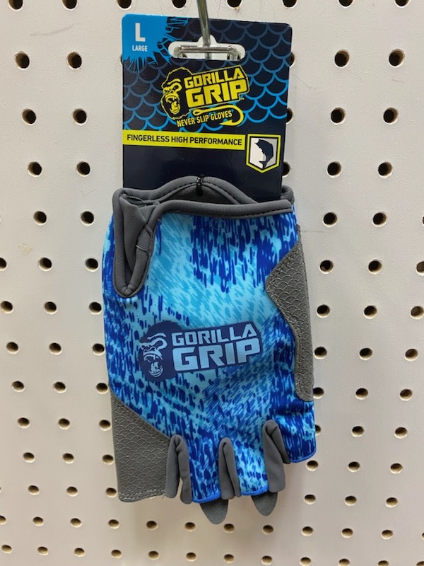 High Performance Fingerless Blue Shatter Gloves - Modern Outdoor Tackle
