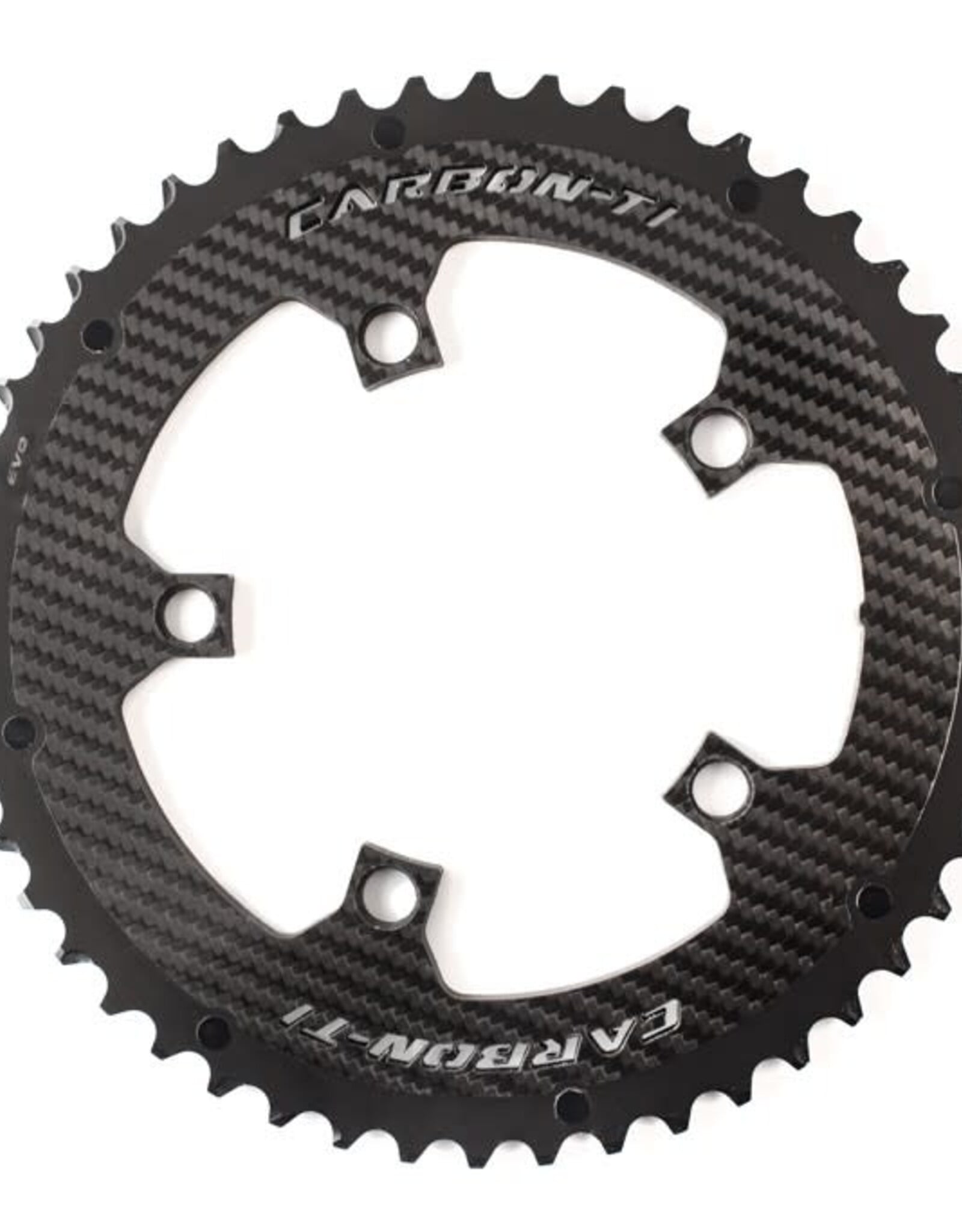 Carbon-Ti X-CarboRing EVO 5-Bolt Carbon Chainring - Fair Wheel Bikes