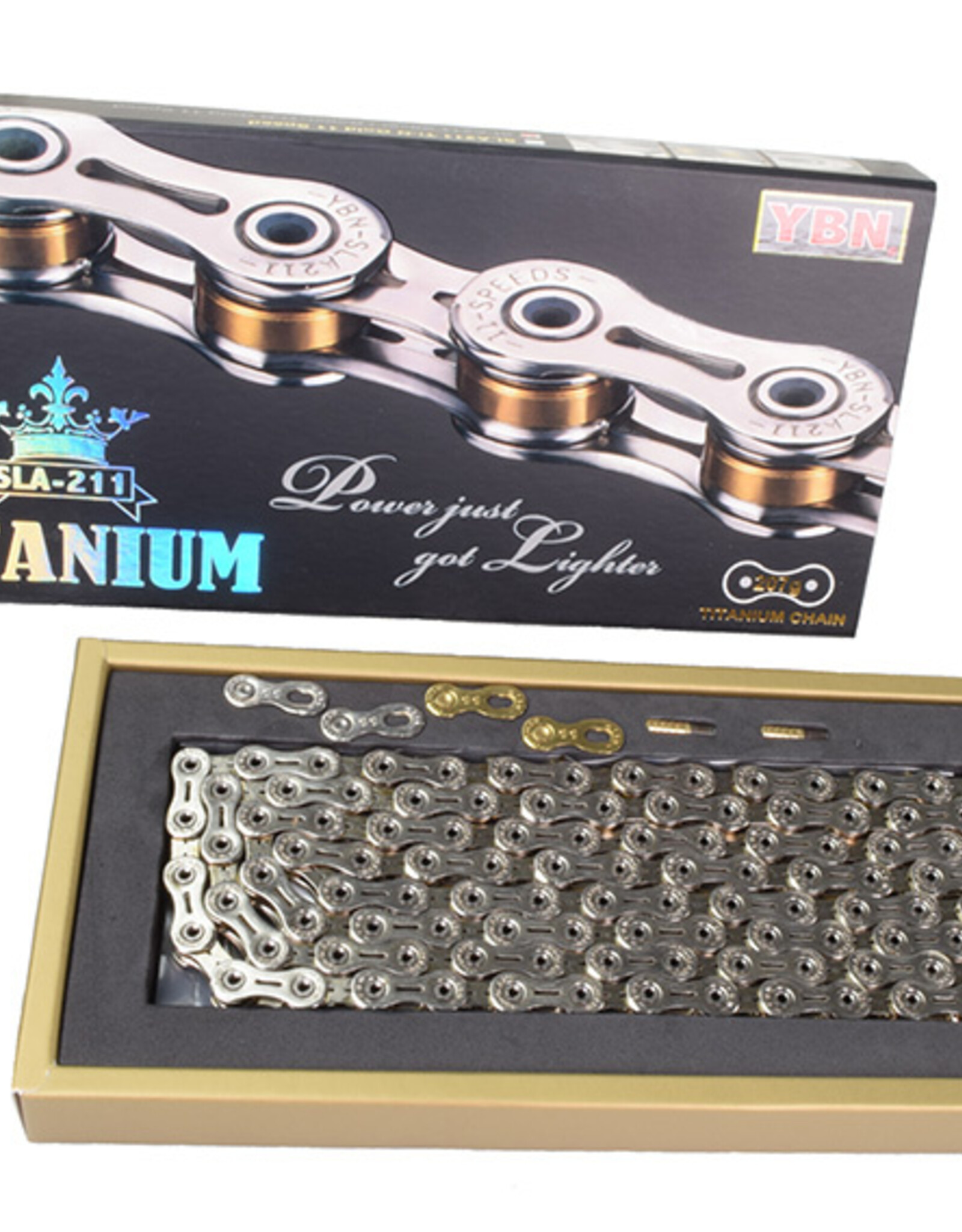 YBN 11 Speed Titanium Chain - Fair Wheel Bikes