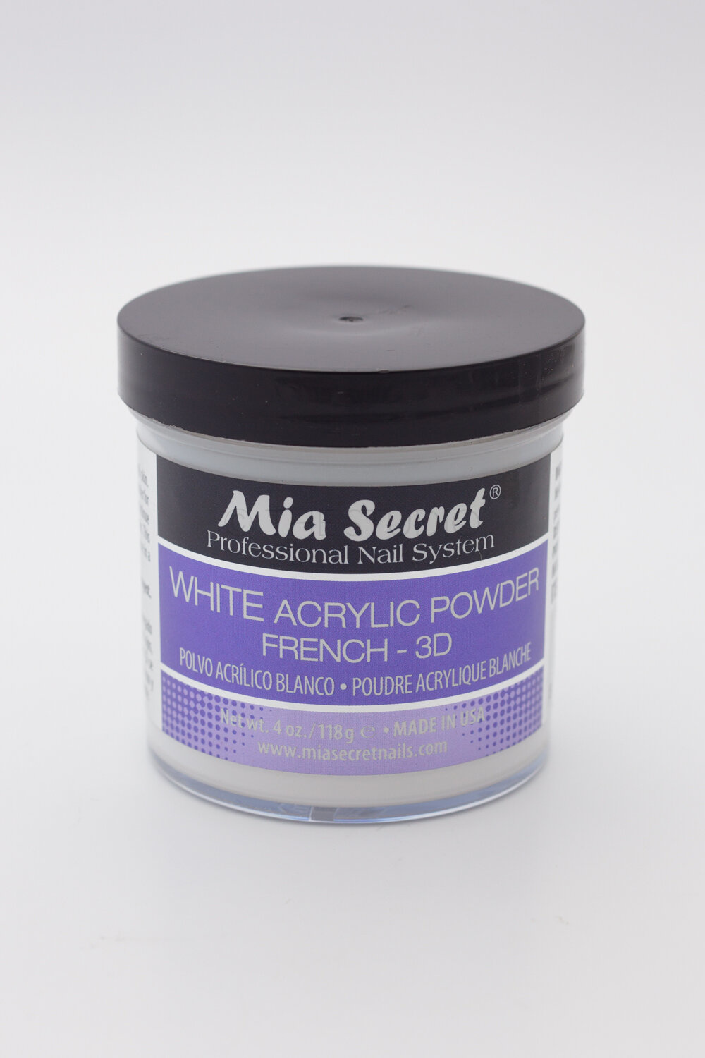 Mia Secret - Acrylic Powder - White French 3D - - The Studio - Nail and ...