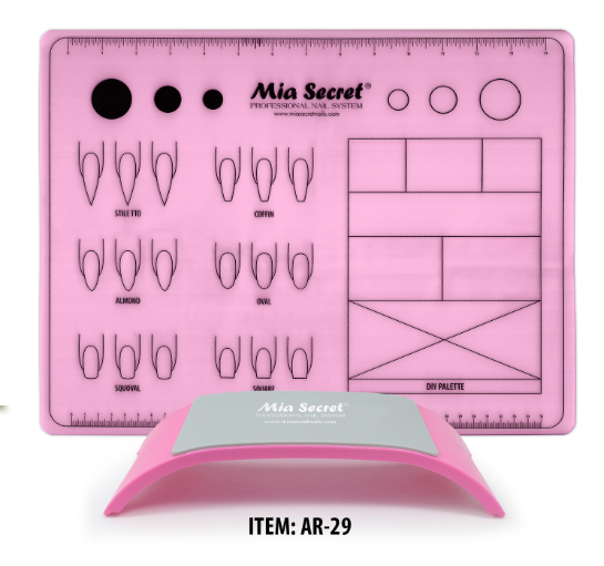 Mia Secret - Hand Arm Rest w/ Silicon Mat - Pink - The Studio - Nail ...