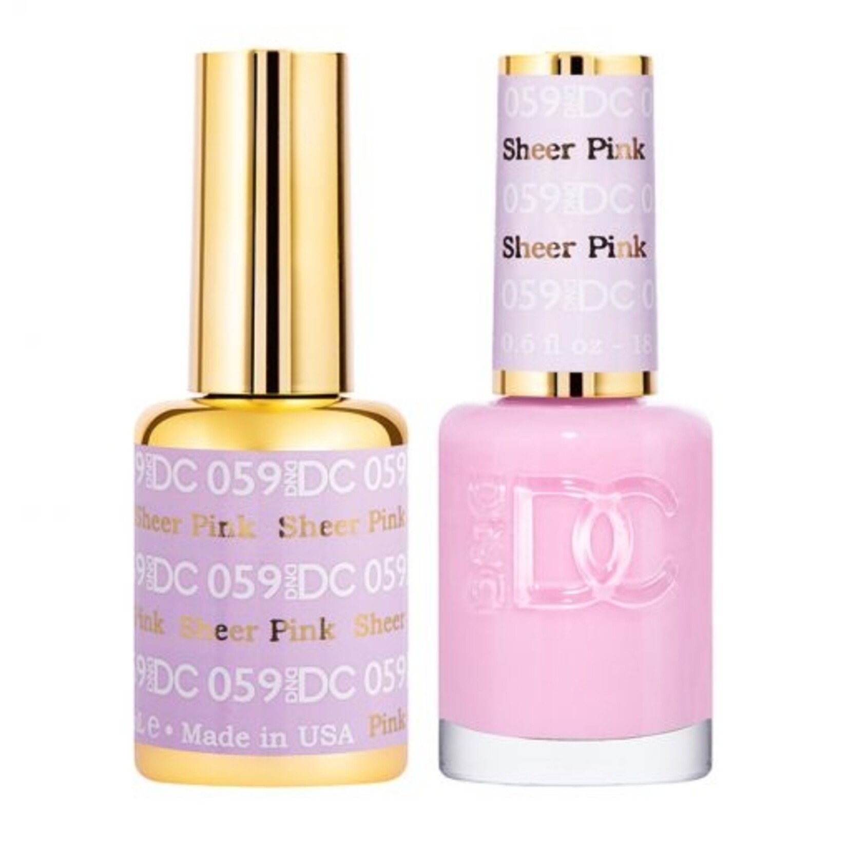 DC - 059 - Sheer Pink - DUO Polish - The Studio - Nail and Beauty Supply