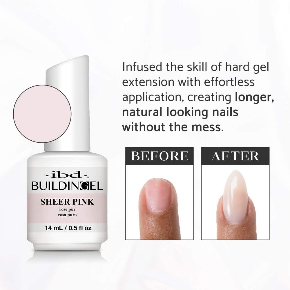 ibd - Building Gel Bottle - Sheer Pink - .5 oz - The Studio - Nail and ...