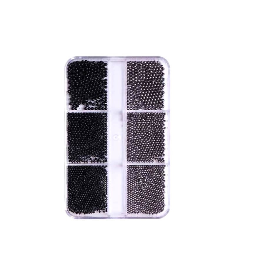 The Studio - Caviar Beads - Black and Silver - 6 pcs - The Studio ...