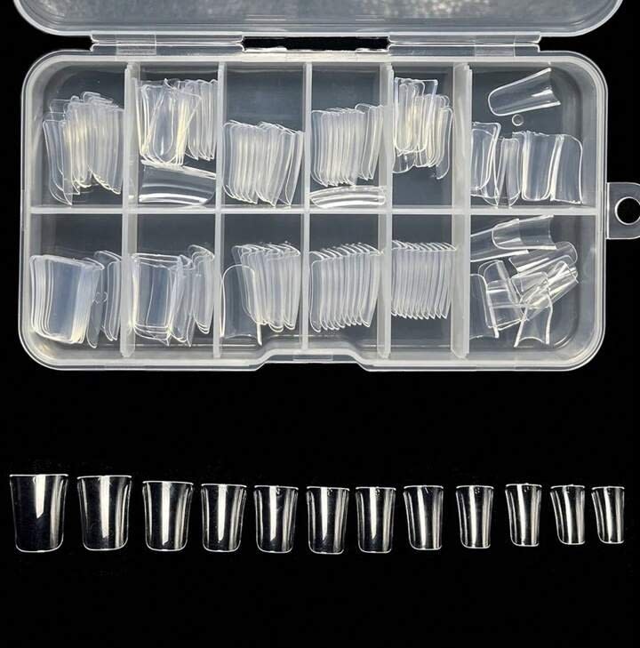 The Studio - Nail Tip Box - Duck - Clear - Medium - The Studio - Nail and Beauty Supply