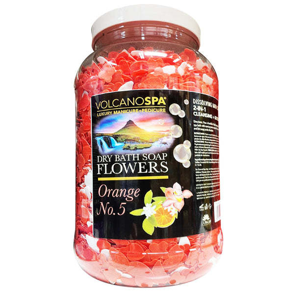 Volcano Spa - Dry Bath Soap Flowers - 1 gal - Orange - The Studio ...