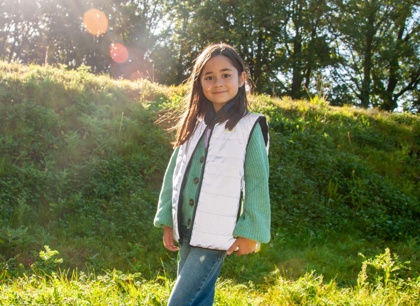 Gofluo, Jules, Puffer reflective kid's vest - Bishop's Family Cycles