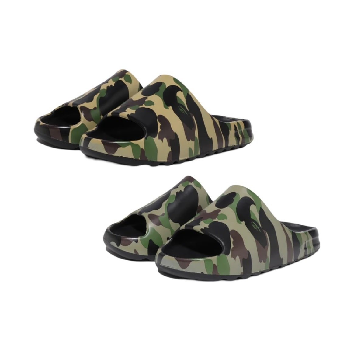 Abathing Ape BAPE 1ST CAMO SLIDE SANDAL - Private Stock Abathing Ape BAPE 1ST CAMO SLIDE SANDAL - Private Stock