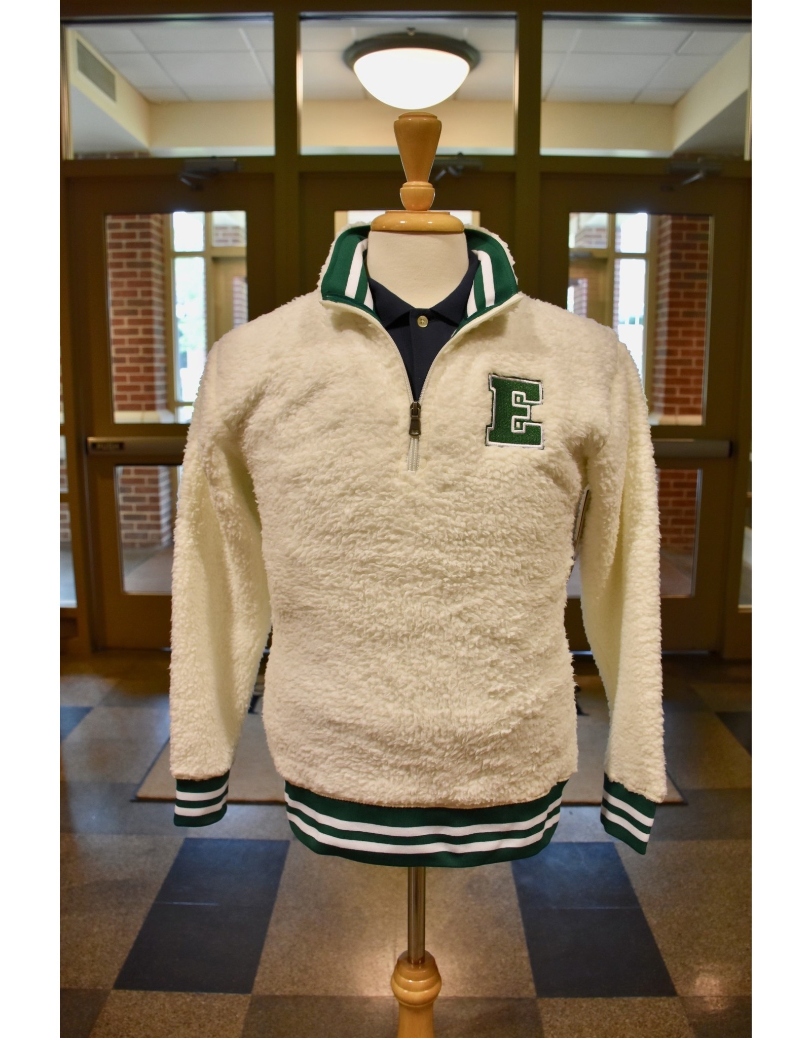 Boxercraft White Sherpa Fleece Pullover, 1/4 Zip, Adult - Wildcat ...