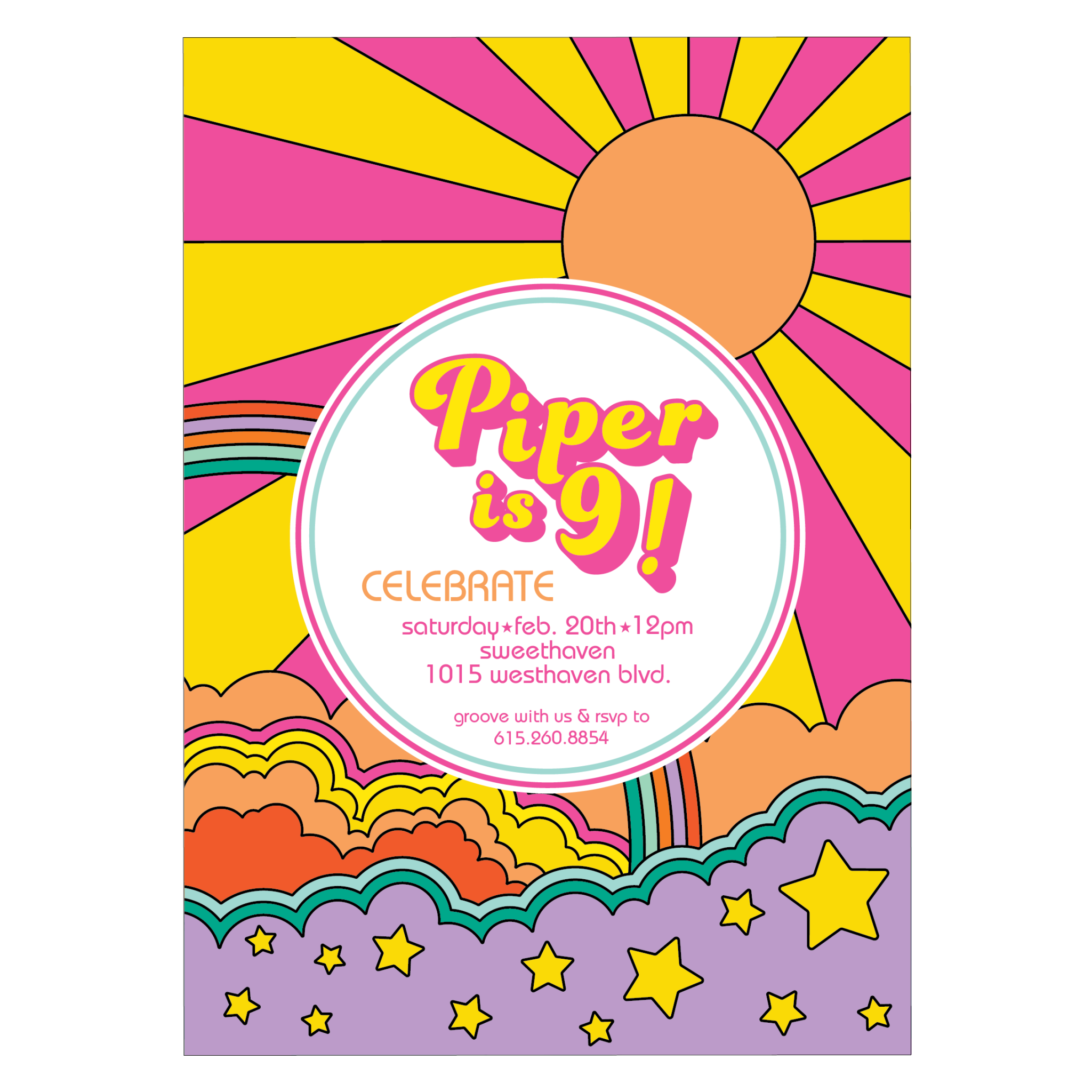 Groovy Invitation - Rock Paper Scissors