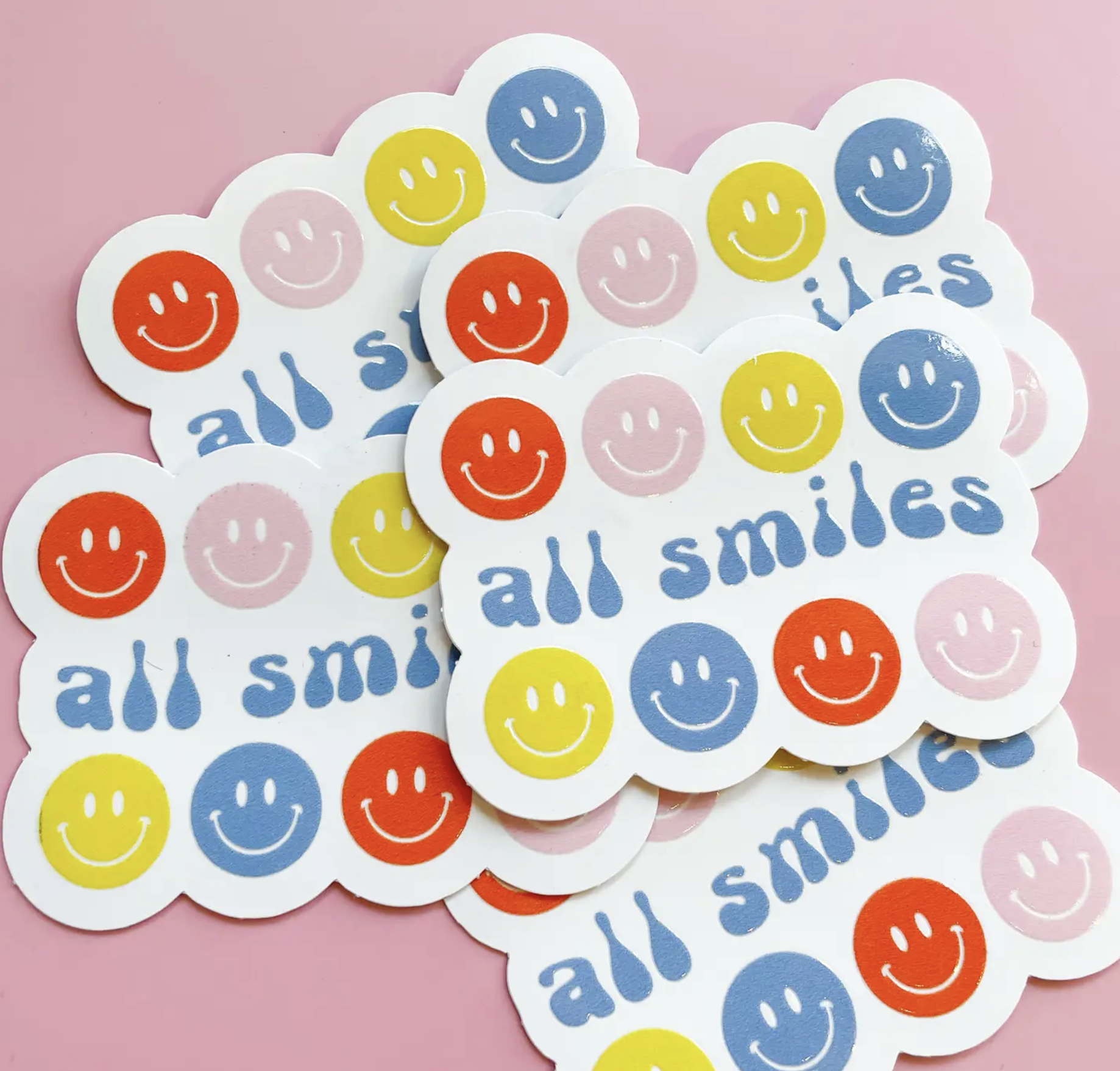 All Smiles Sticker - Rock Paper Scissors