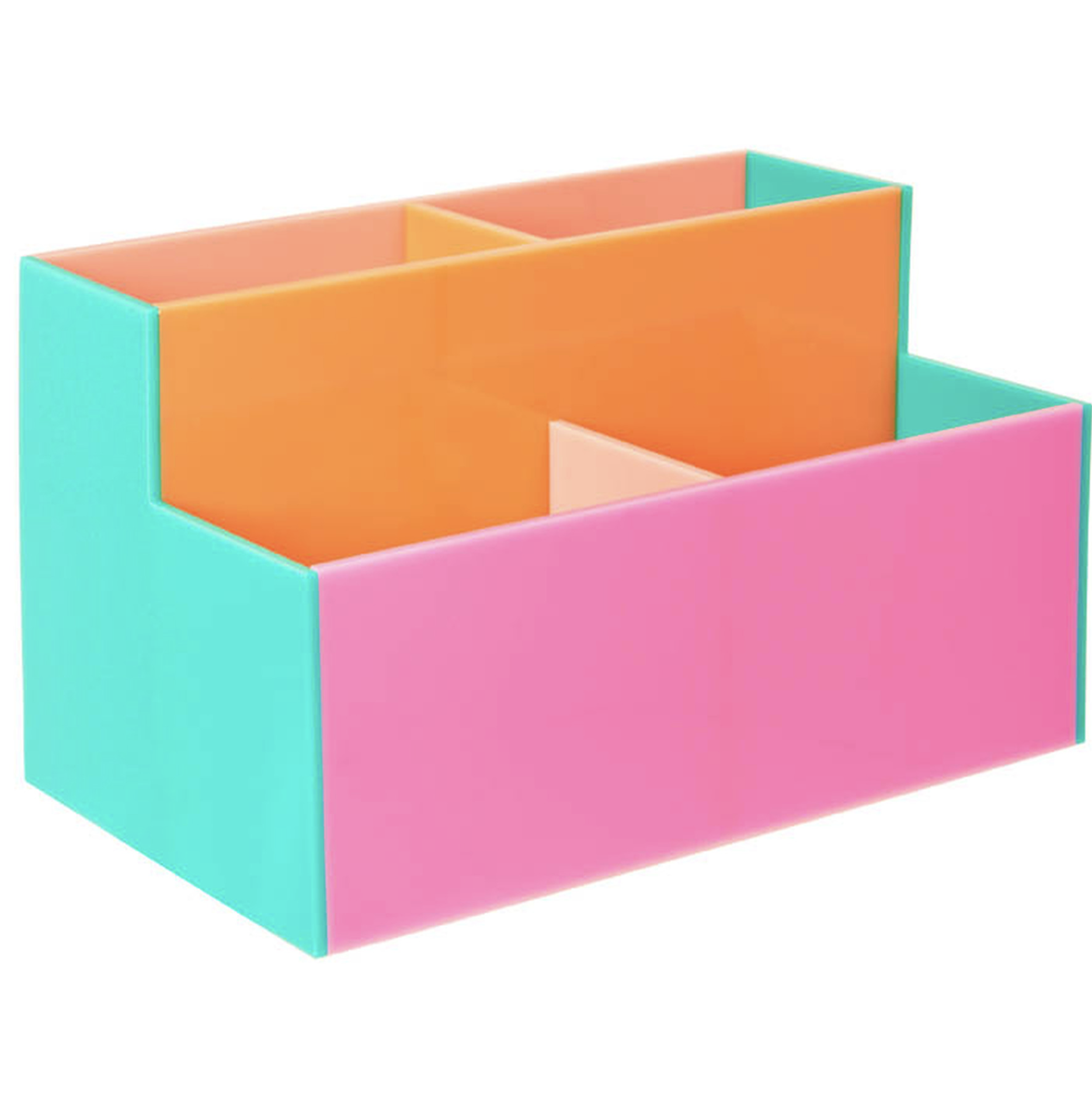 Color Block Acrylic Desk Organizer - Rock Paper Scissors